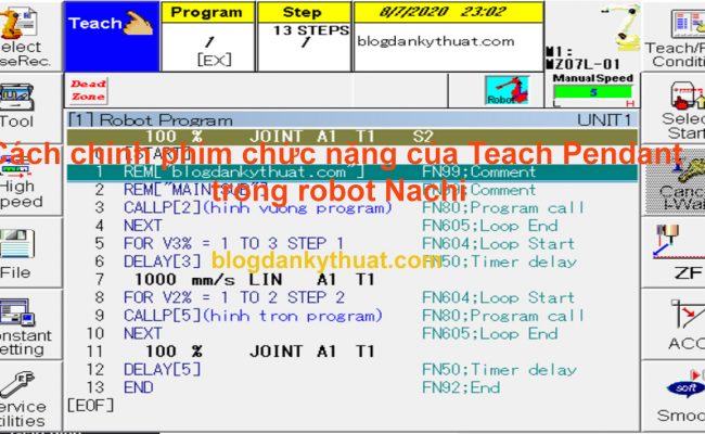 Robot Nachi | Cơ bản và nâng cao về robot nachi - DanKyThuat